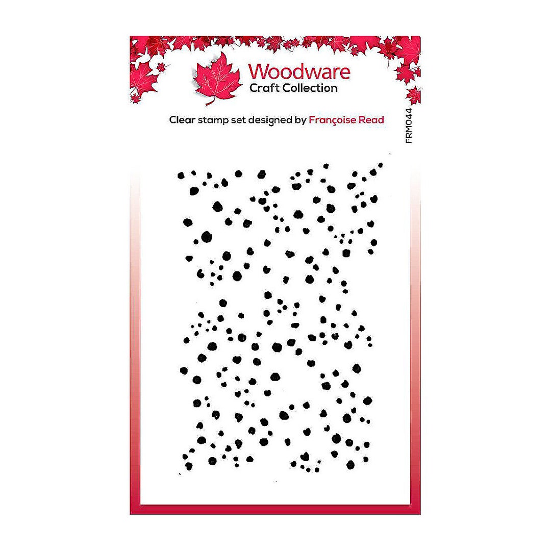 Woodware, Clear Stamps, Snow Stamp, Snow Blizzard, Snowfall Stamp ...