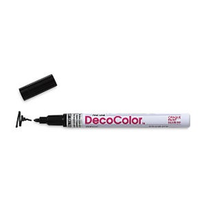 Decocolor, Paint Marker, Black Ink, Fine Point, Black Paint Pen, Opaque ...