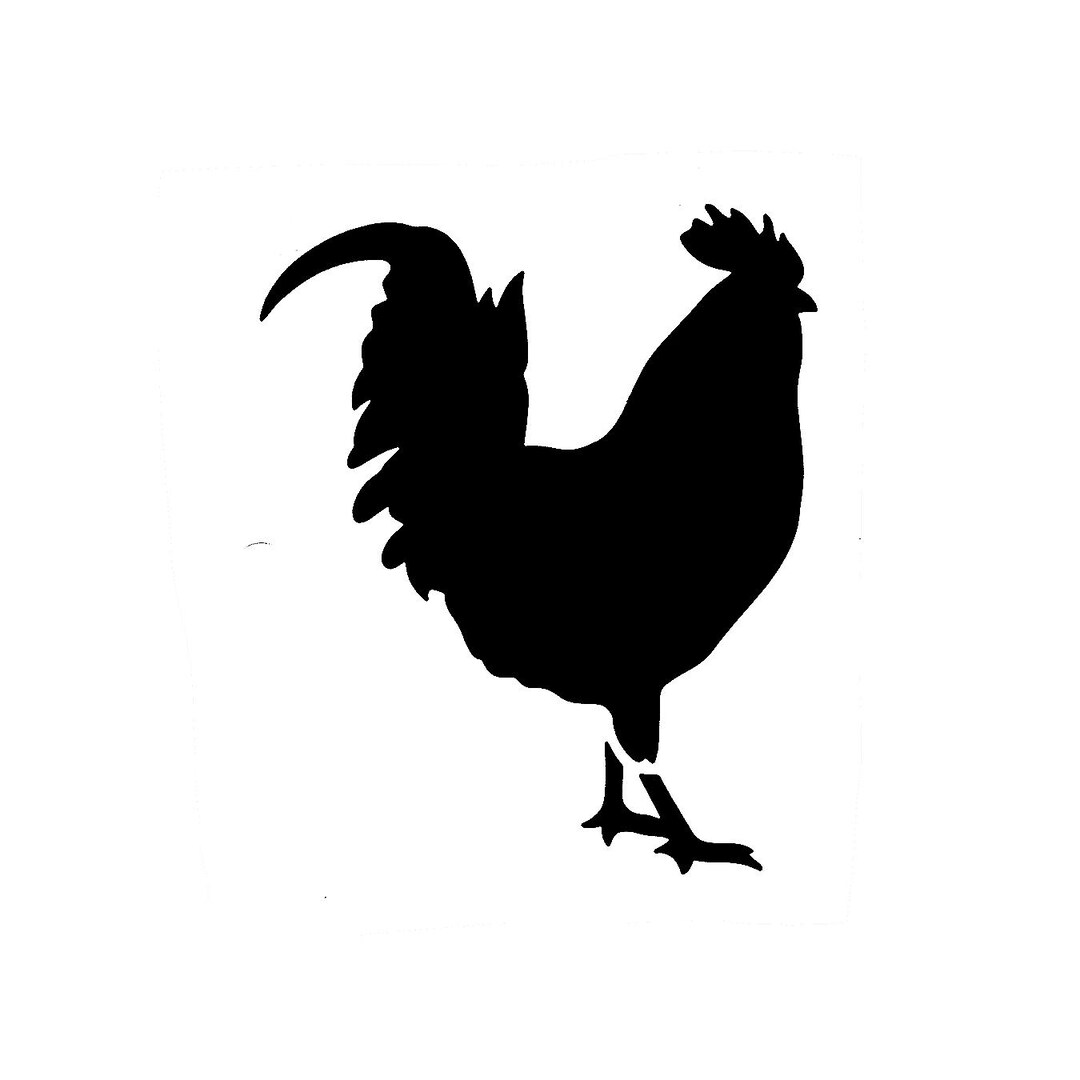 Really Great Stencils, Rooster Silhouette Stencil, 6x6", Farm Animal ...
