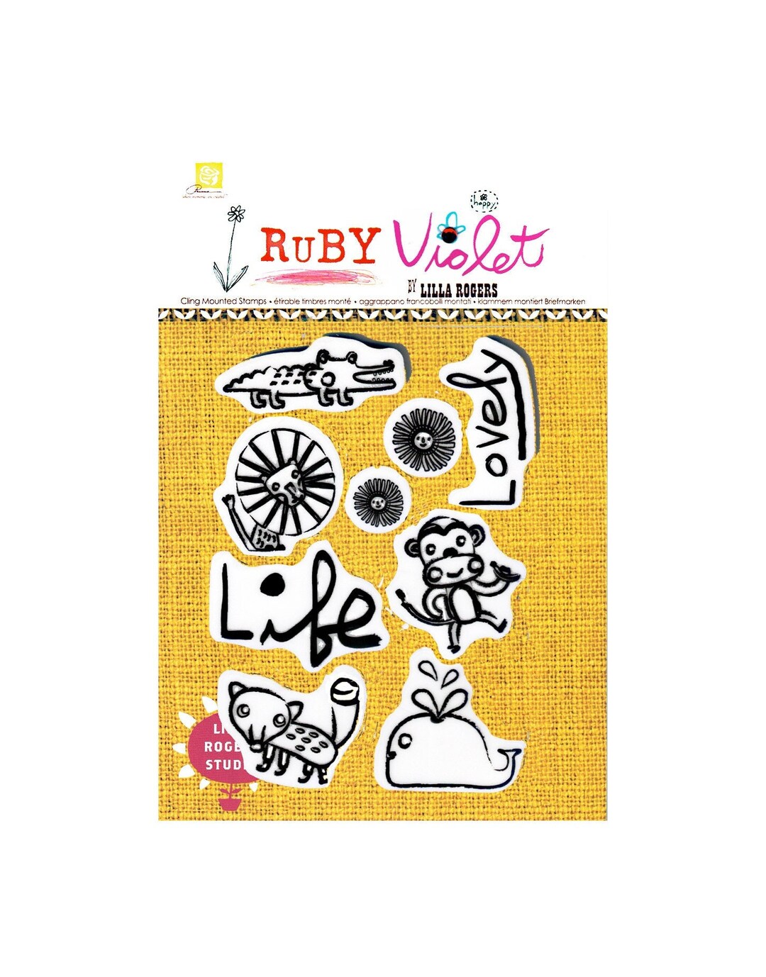 Prima, Ruby Violet, Cling Rubber Stamps, Whimsical Stamps, Bits and ...