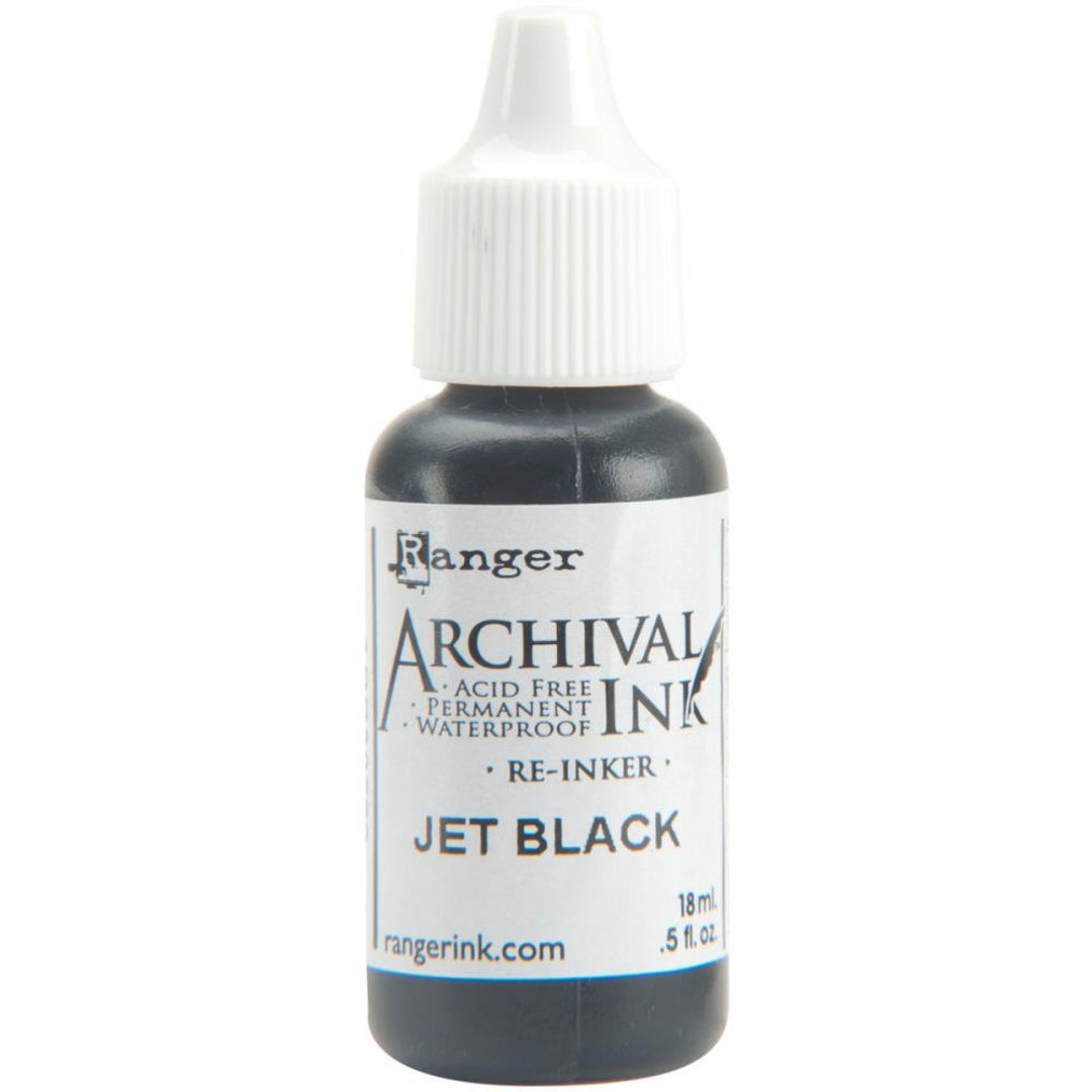 Ranger, Archival Ink, Waterproof Ink, Permanent Ink, Reinker, Jet Black ...