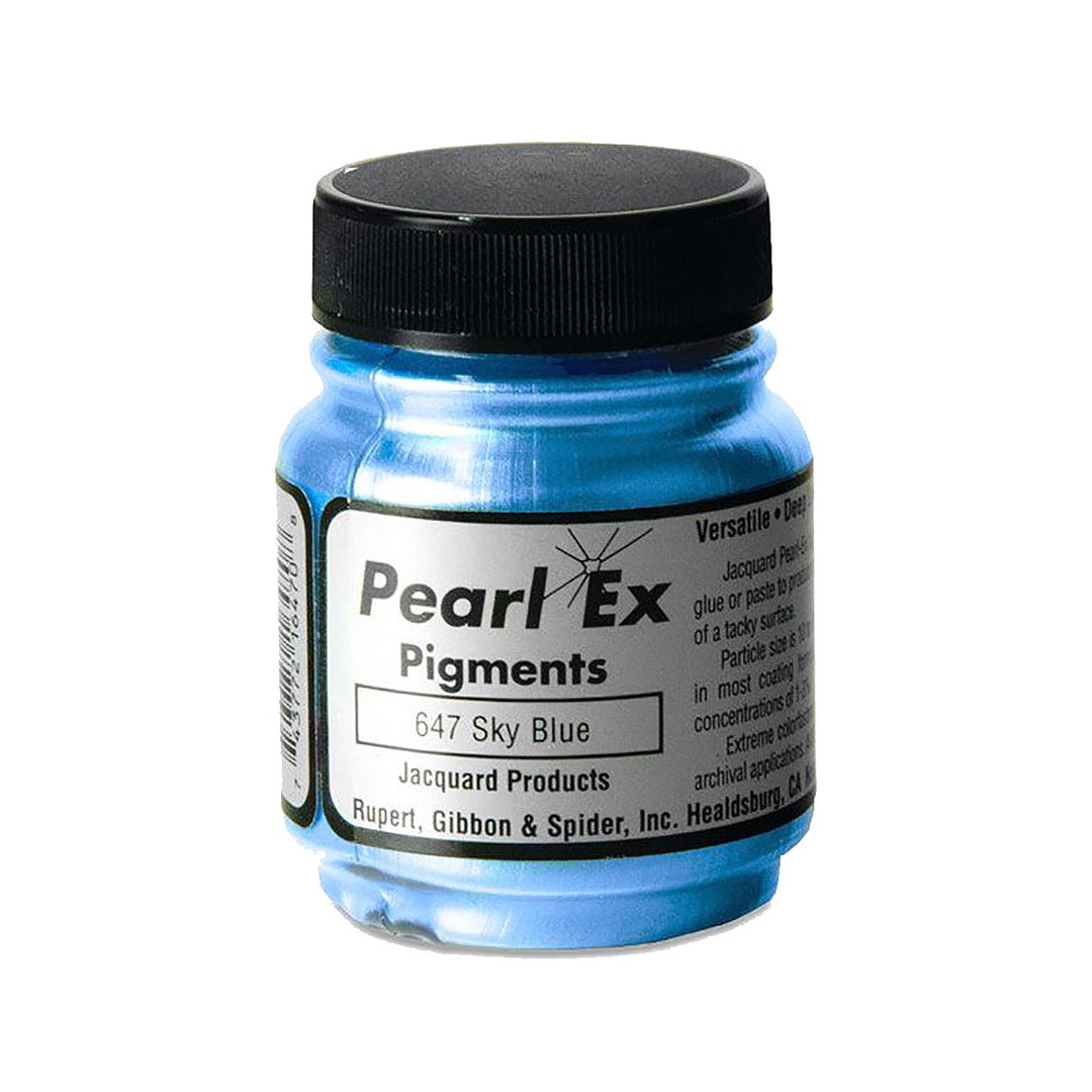 Jacquard, Pearl Ex, Pigment Powder, Sky Blue Pigment Powder, 21g, Blue ...