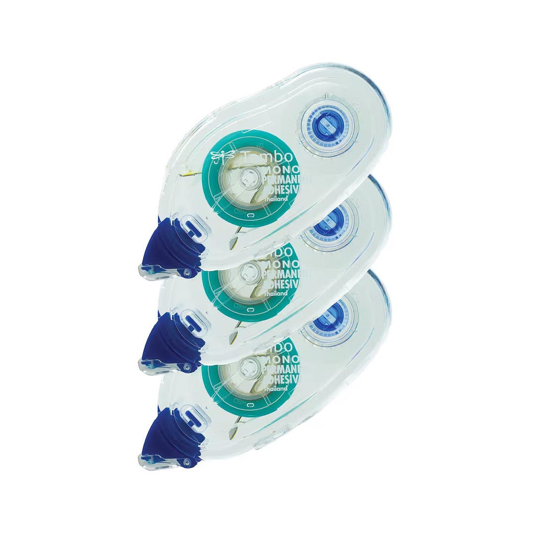 Tombow, Mono Permanent Adhesive, 3 Pack Refills, Acid Free, Glue Tape ...