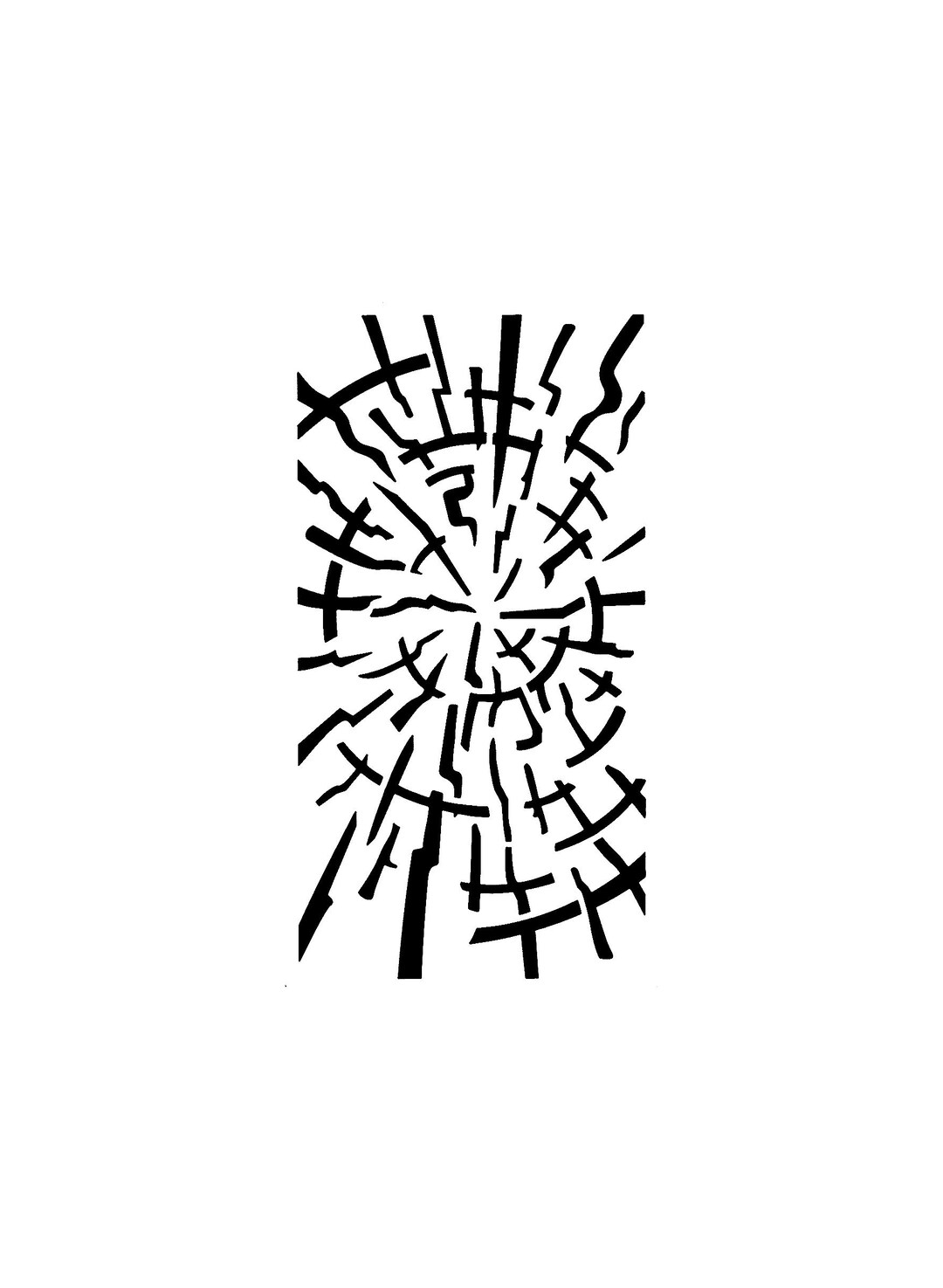 Really Great Stencils, Impact Stencil, 4.7x9", Background, Burst ...