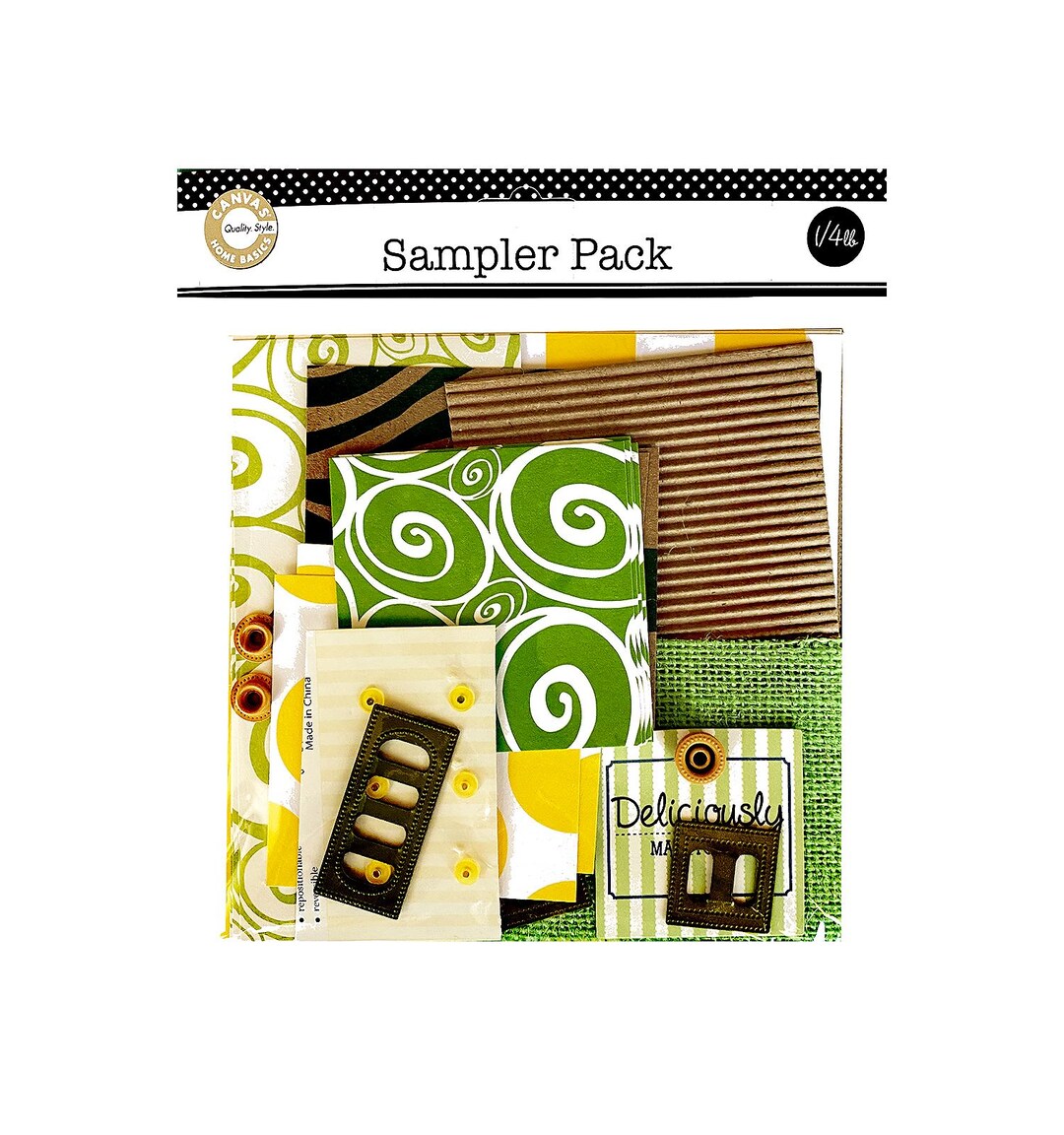 Canvas Corp, Sampler Pack, Green, 1/4 Pound, Cardstock, Fabric ...