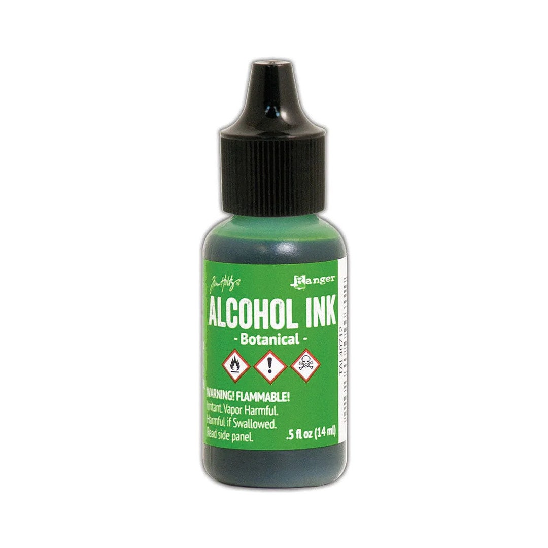Ranger, Tim Holtz, Alcohol Ink, Botanical Alcohol Ink, .5 Fl Oz, Green ...