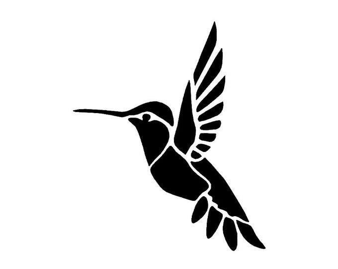 Really Great Stencils, Mini, Hummingbird 2, Birds Stencil, 3" X 3 ...