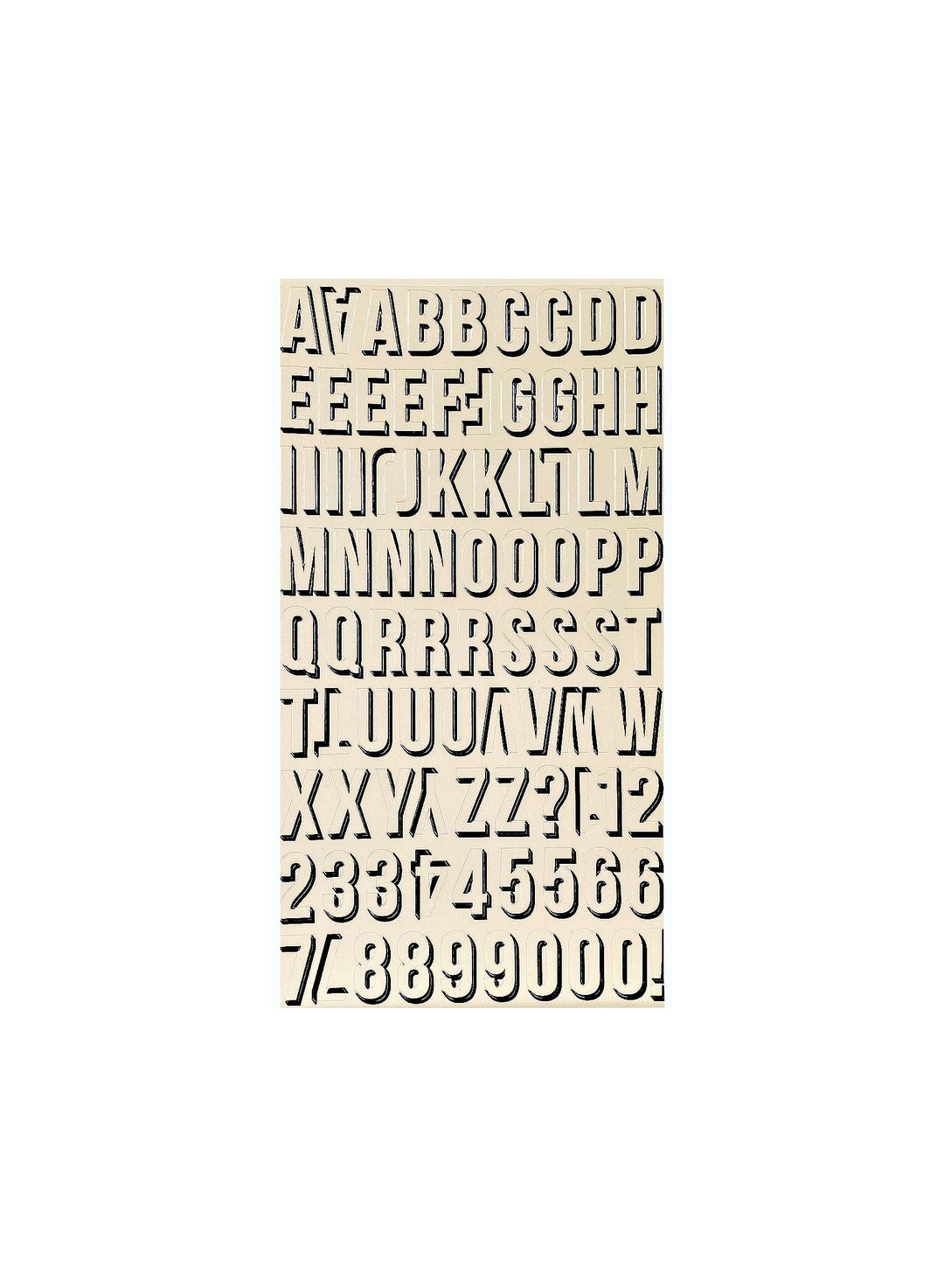 Jenni Bowlin, Alphabet Stickers, Shadow Letters, Cardstock Alpha ...