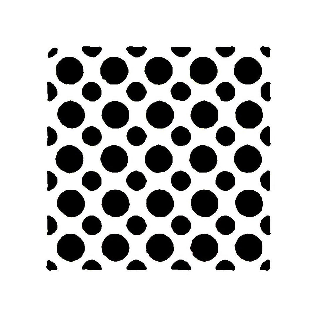 Really Great Stencils, Smooth Dots, 5 X 5", Background Stencil ...