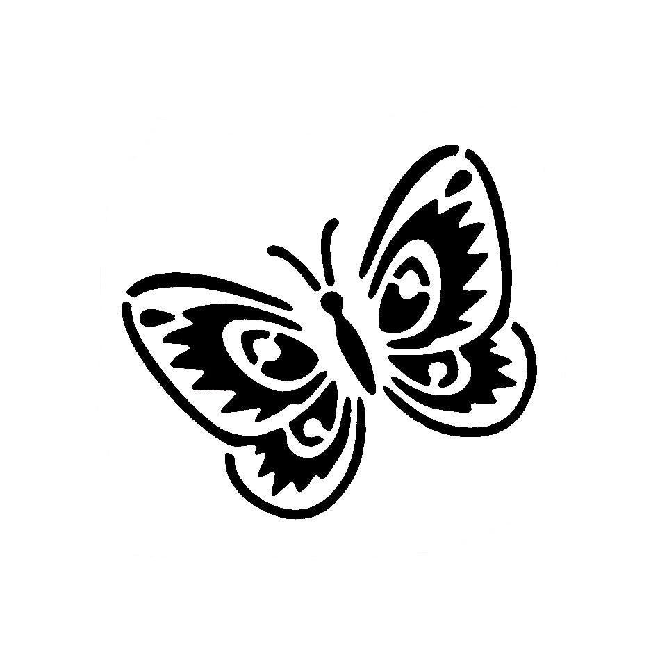 Really Great Stencils, Mini, Butterfly 6 Stencil, 3" X 3', Reusable ...
