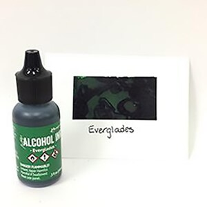 Ranger, Tim Holtz, Alcohol Ink, Everglades Alcohol Ink, .5 Fl Oz, Green ...