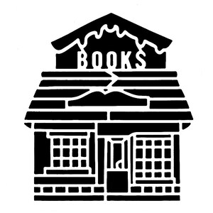 Really Great Stencils, Book Store Stencil, 6x6", Books, Shop, Building ...