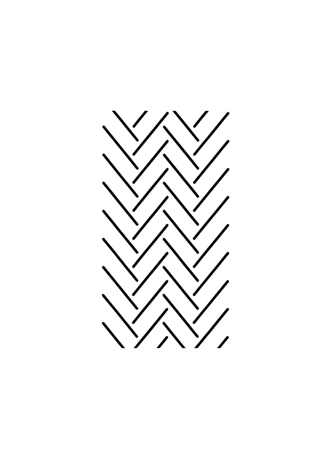 Really Great Stencils, Ups & Downs Stencil, 4.7x9', Layering, Background, Criss Crossed Lines ...