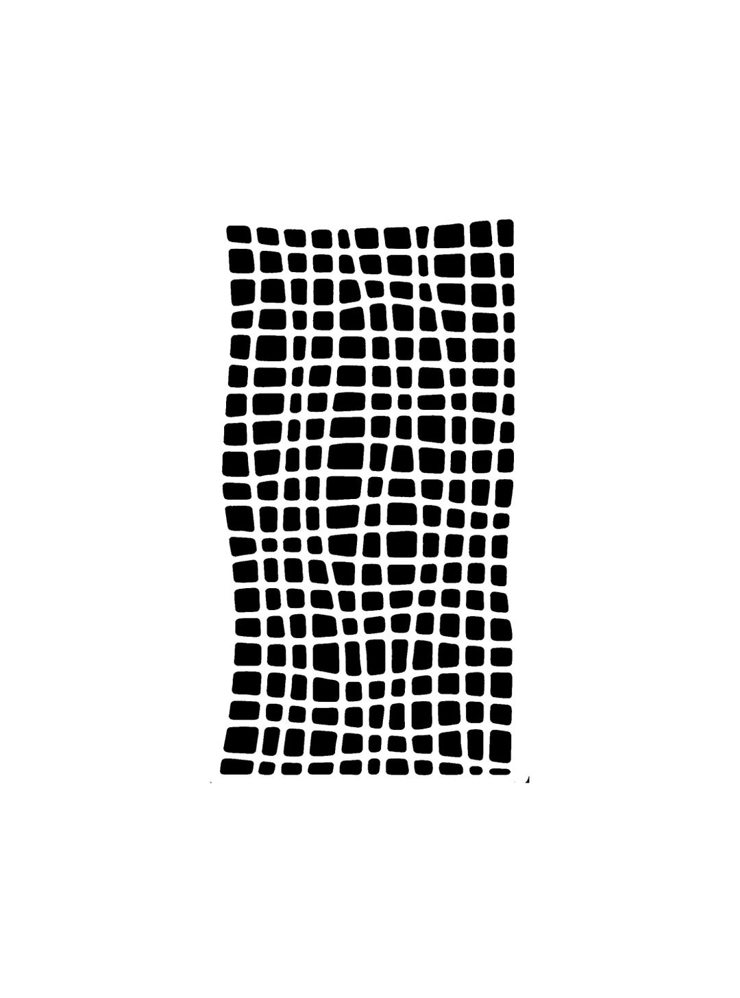 Really Great Stencils, Warped Grid, 5" X 9.75', Background Stencil ...