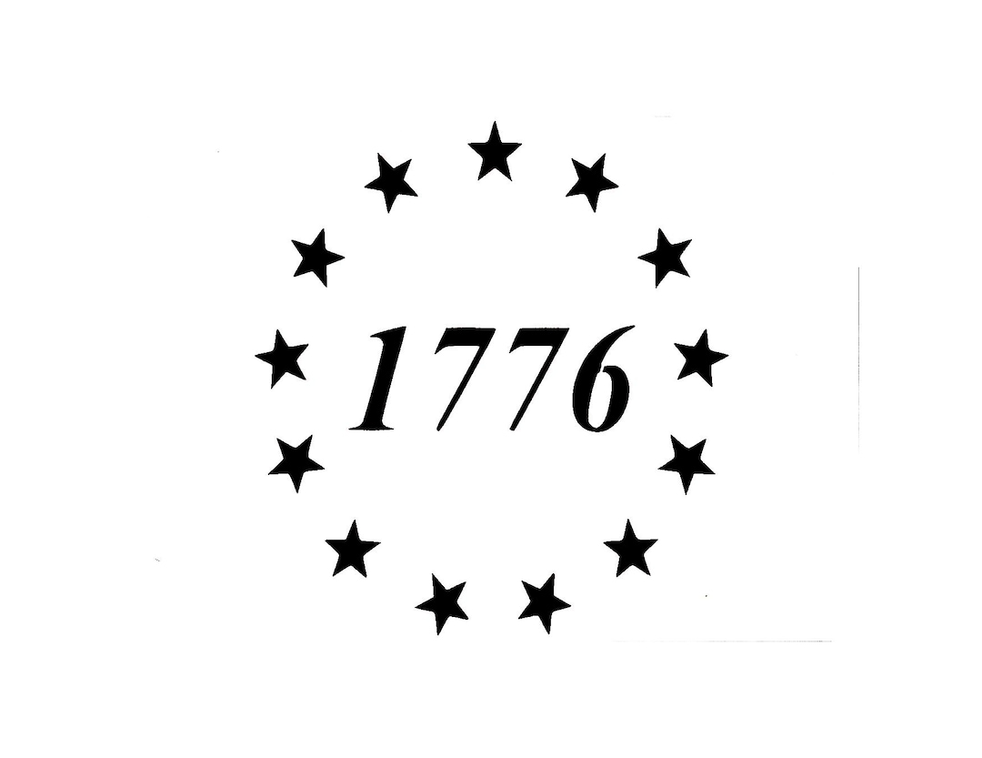 Really Great Stencils, 1776 One Stencil, 5x7", USA, Reusable, Layering ...
