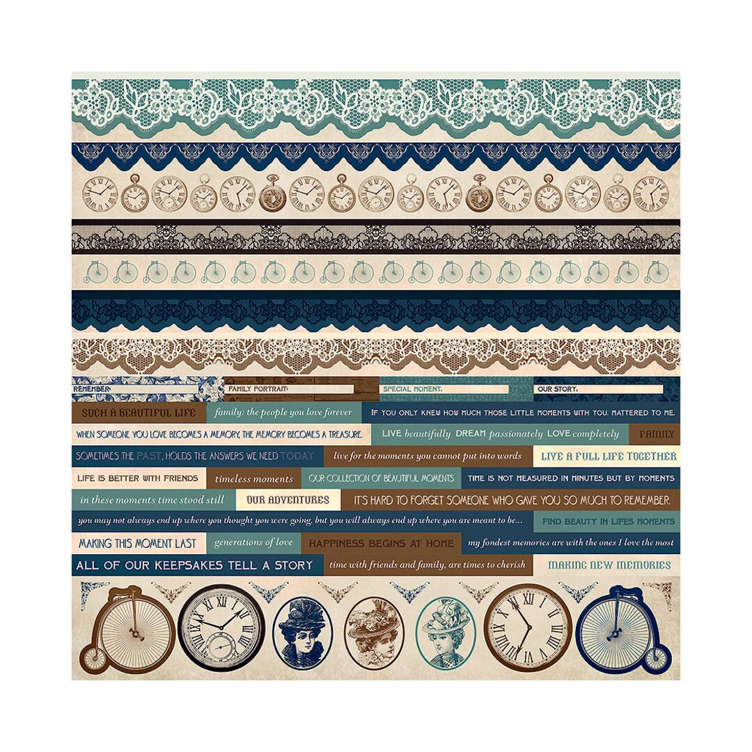 Kaisercraft, Betsy's Couture, Cardstock Stickers 12", Border Stickers ...