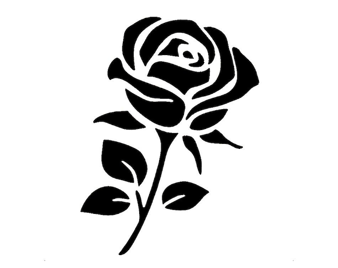 Really Great Stencils, Mini, One Rose, Flower Stencil, 3" X 3 ...