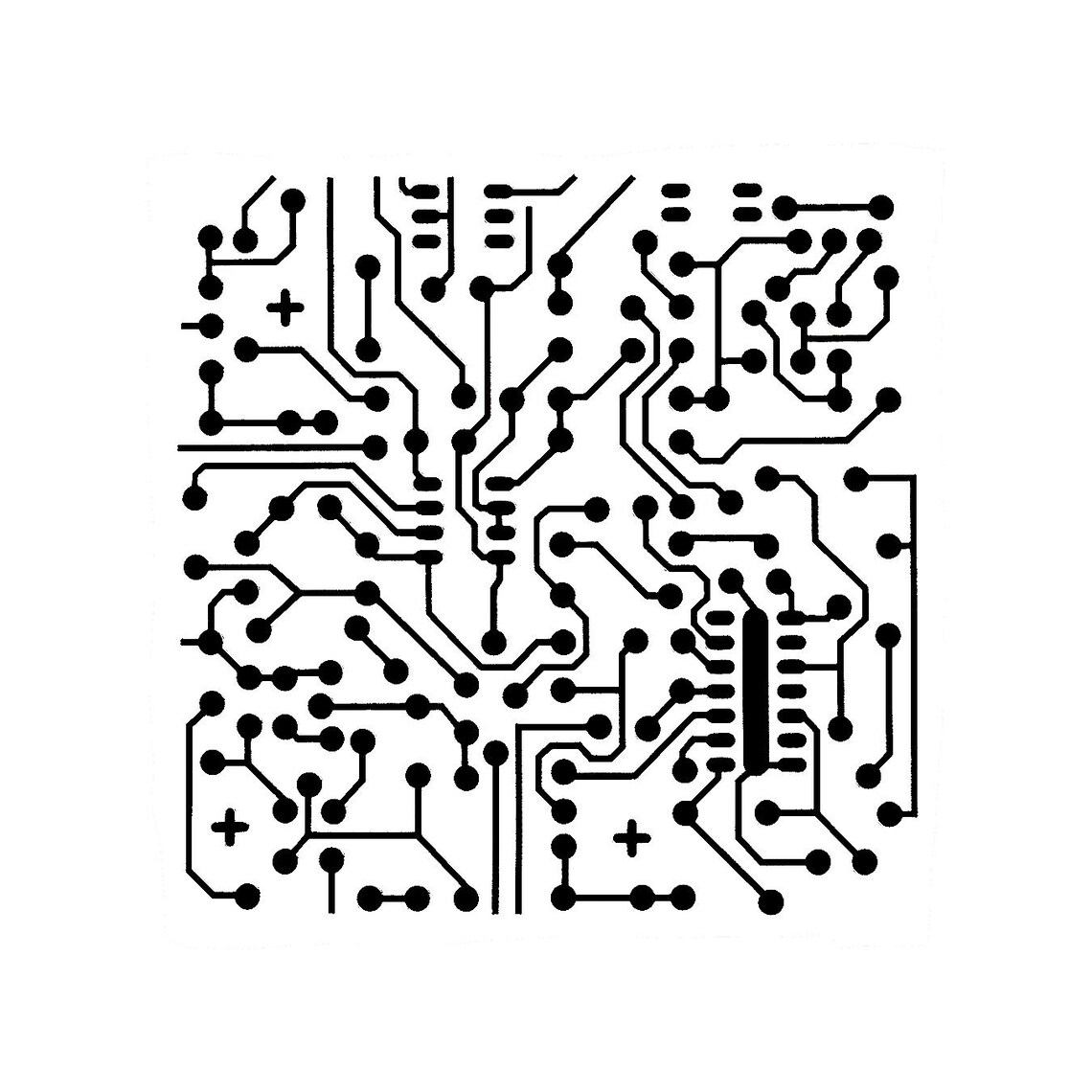 Really Great Stencils, Circuit Board Stencil, 6x6", Background, Wiring ...