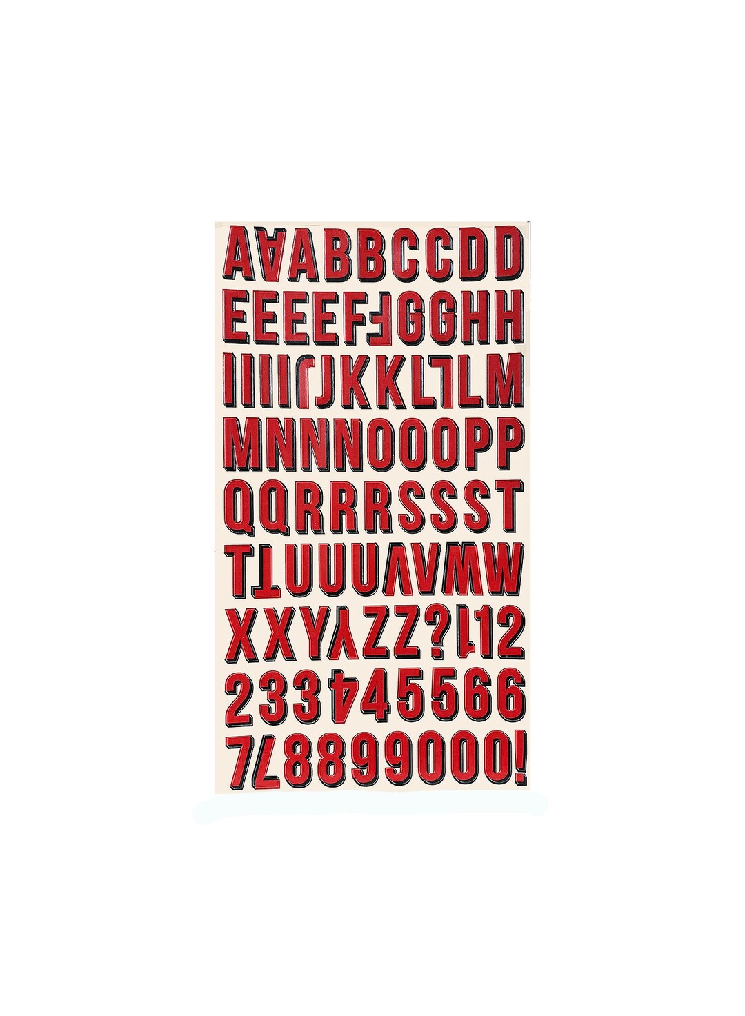 Jenni Bowlin, Alphabet Stickers, Shadow Letters, Cardstock Alpha ...