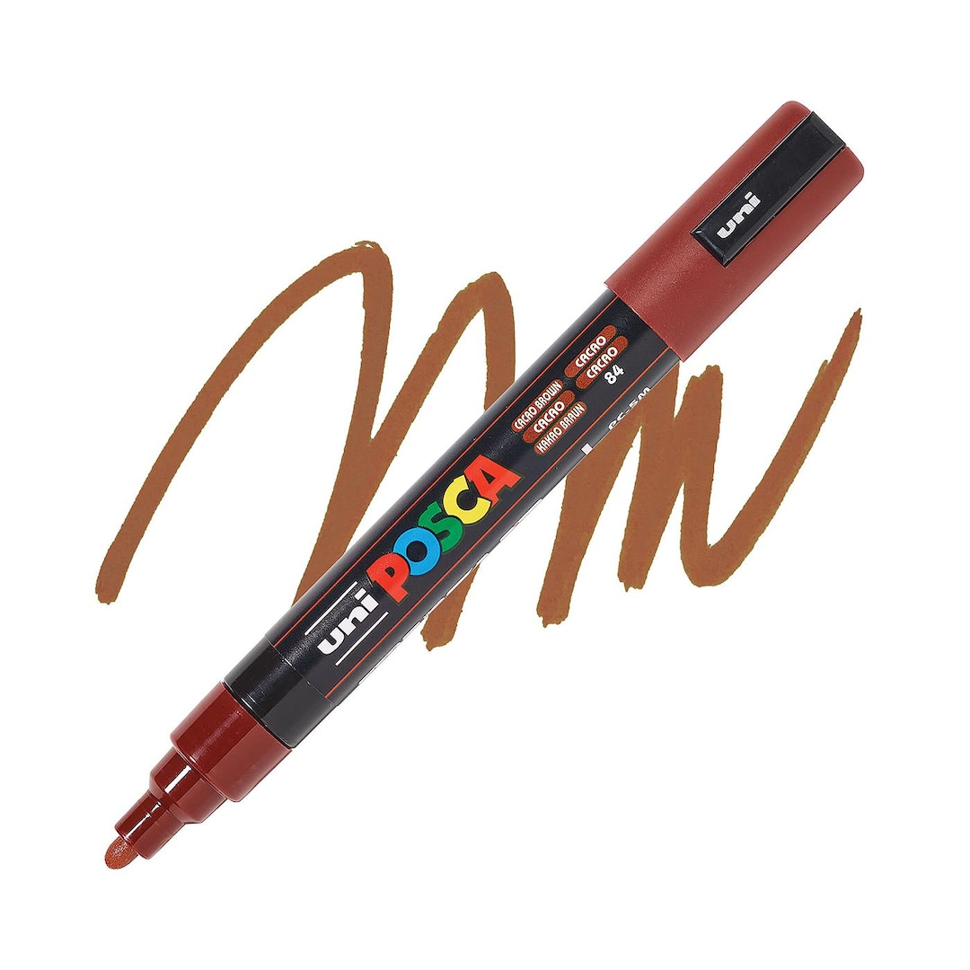 Posca Markers, Paint Marker, Cacao Brown Paint, 5M Medium Tip, Opaque ...