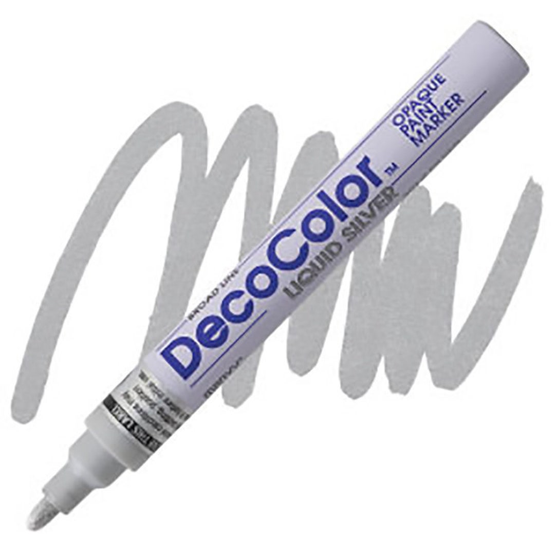 Decocolor, Paint Marker, Liquid Silver Ink, Silver Ink, Opaque Marker ...
