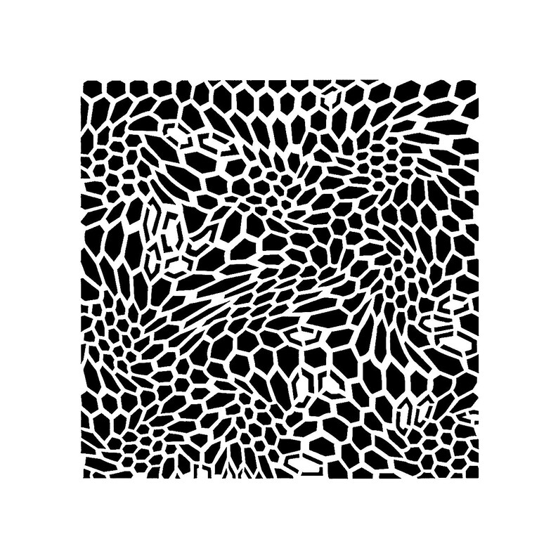 Really Great Stencils, Scales 3 Stencil, 6x6", Animal Spots, Wild ...