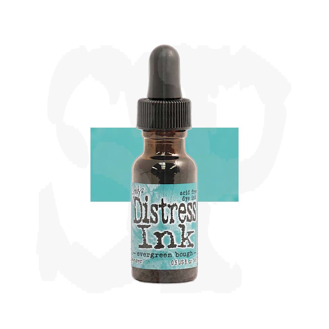 Tim Holtz Distress Ink Reinker Ink Pad Refill Evergreen - Etsy