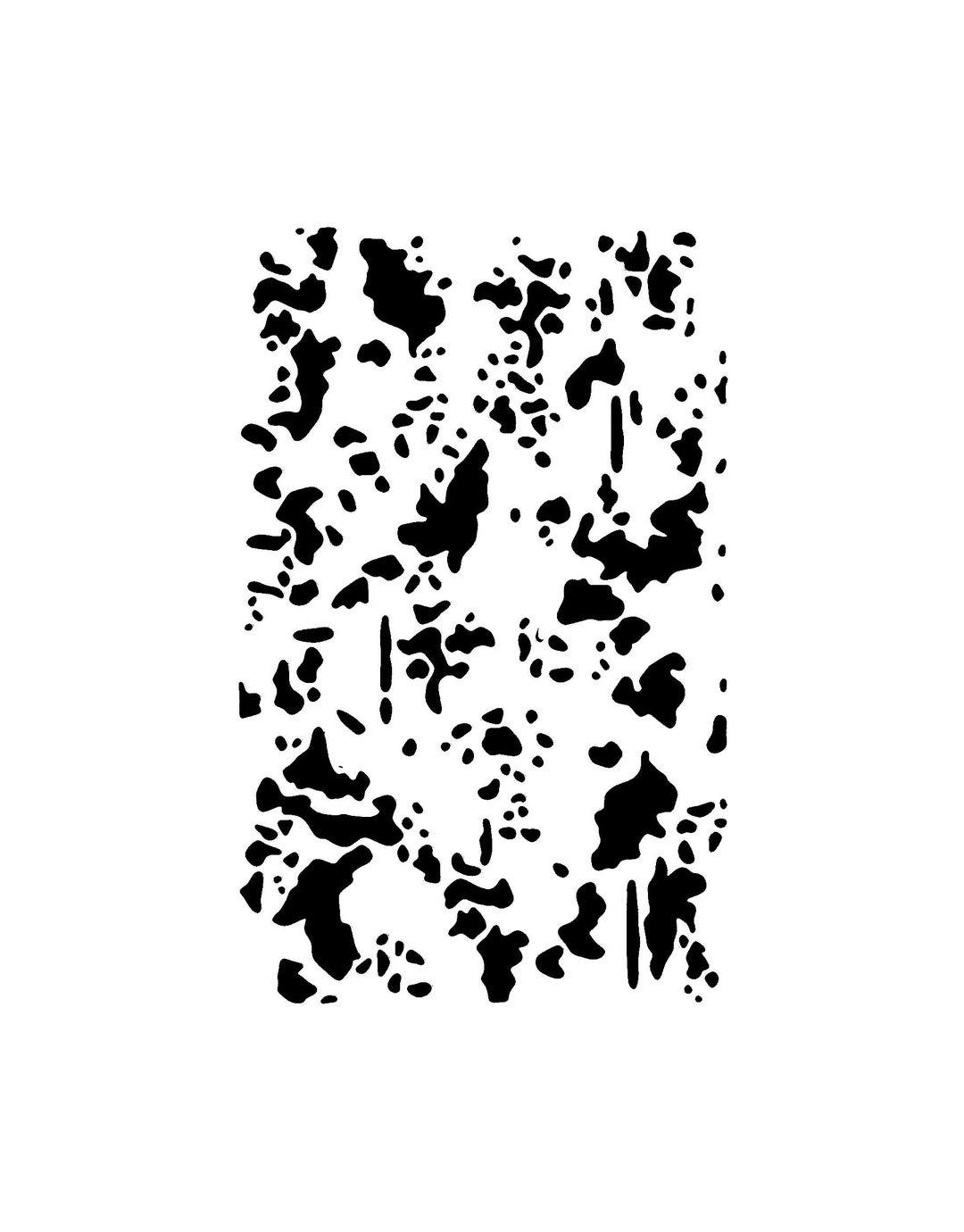 Really Great Stencils, Distressed Spots Stencil, 5x8", Background ...