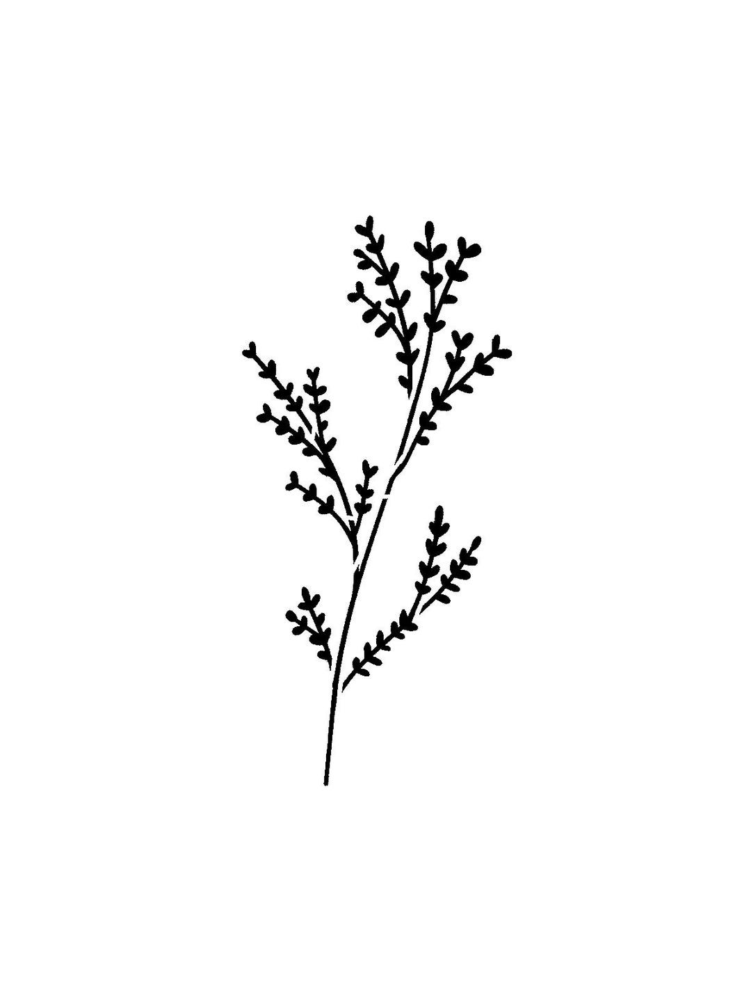 Really Great Stencils, Tall Wildflowers 14 Stencil, 3x5.9", Leaf ...