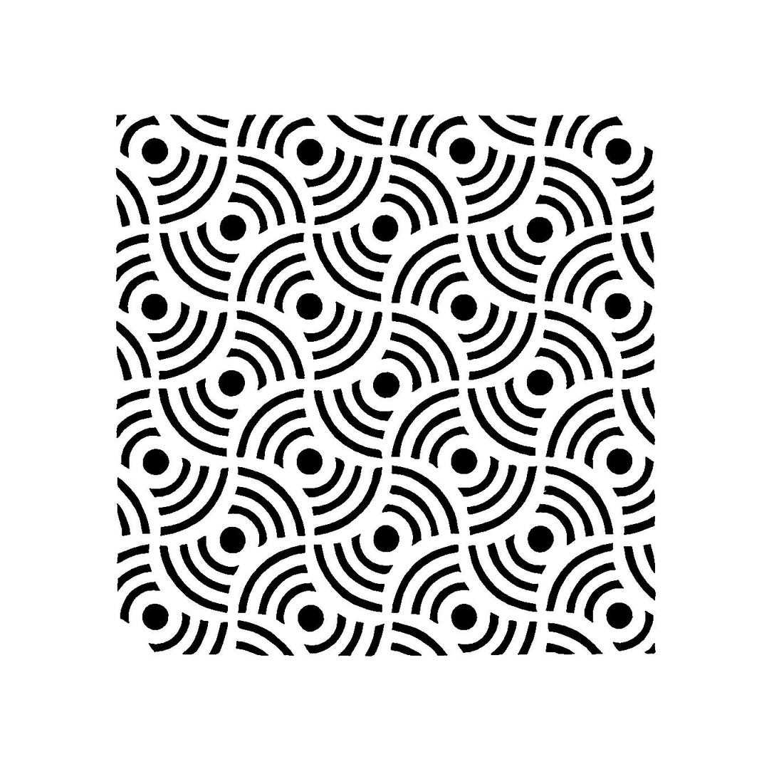 Really Great Stencils, Linked Circles 1 Stencil, 5.9" X 5.9 ...