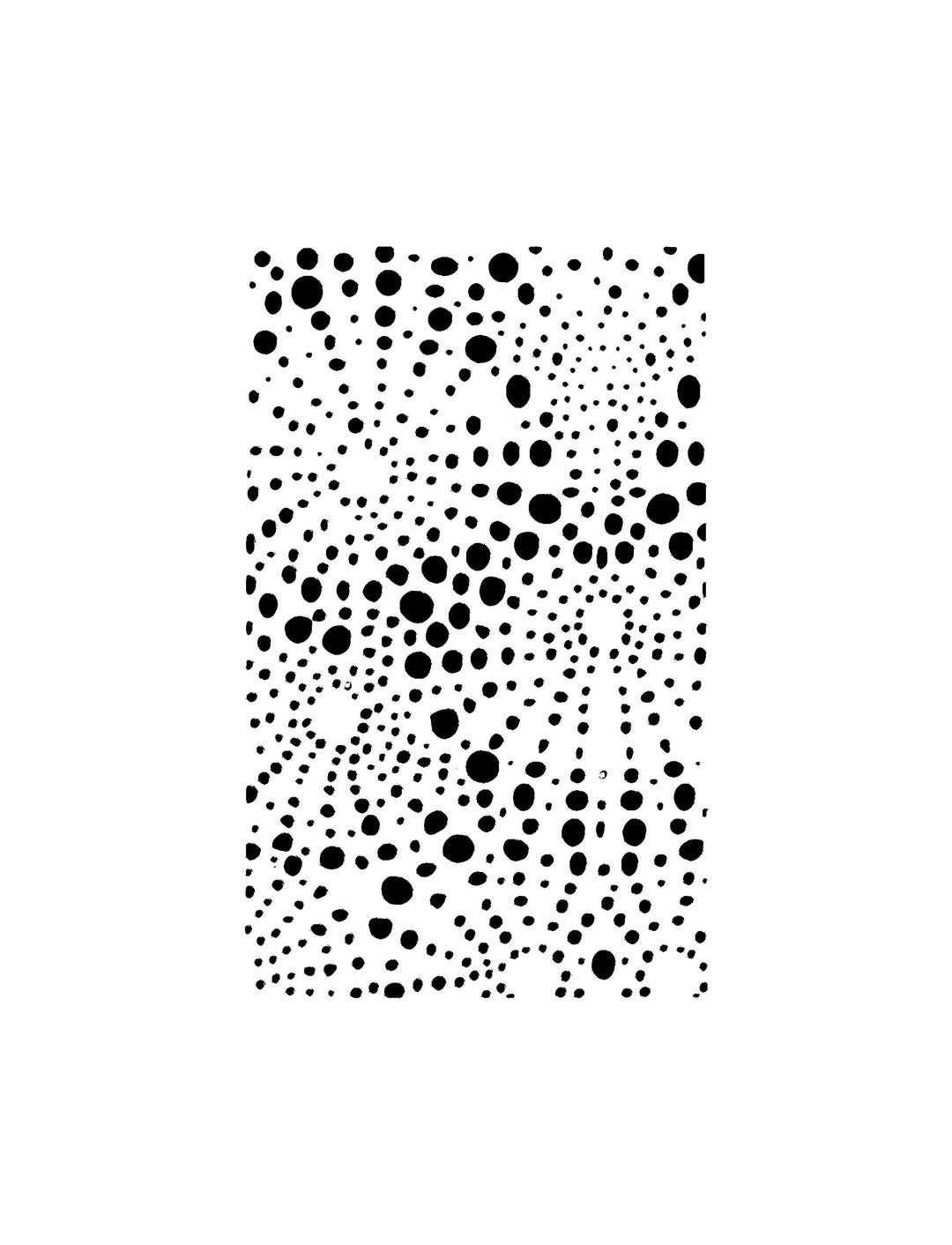 Really Great Stencils, Scattered Dots Stencil, 4.9x7.7", Background ...