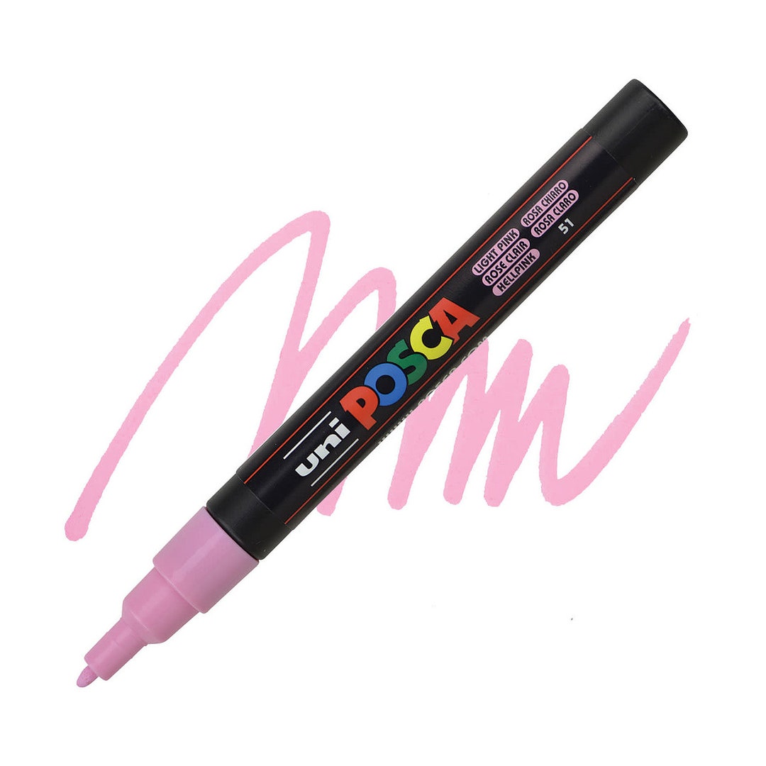 Posca Markers, Paint Marker, Light Pink Paint, 3M Fine Tip, Opaque Ink ...