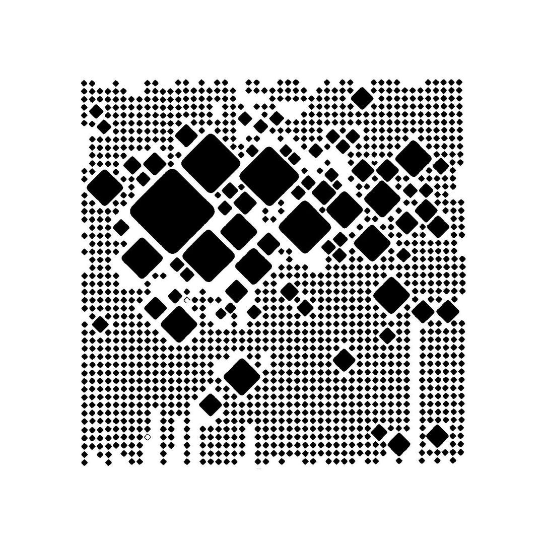Really Great Stencils, Fractured Diamonds Pattern, 6x6", Background ...