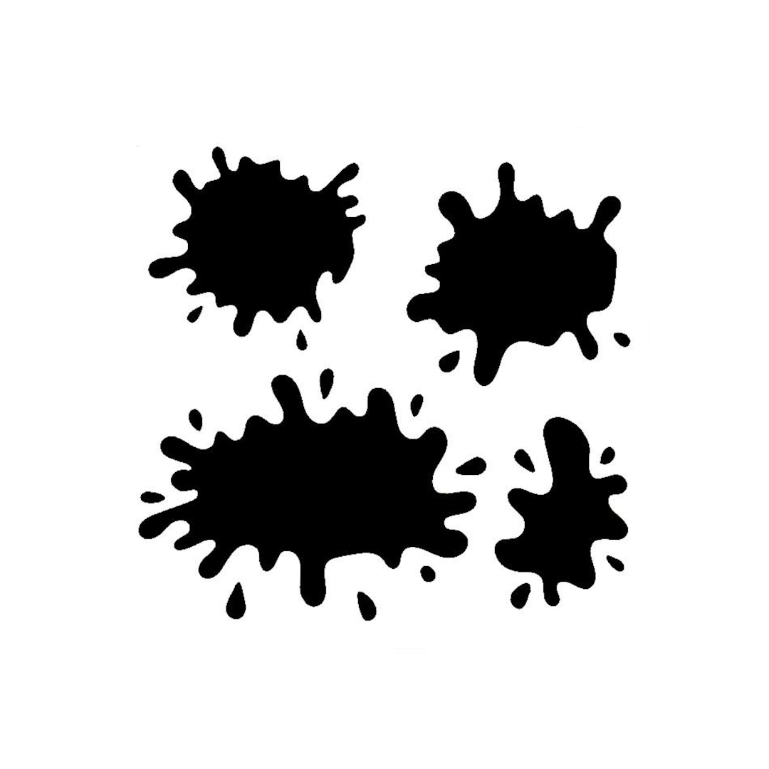 Really Great Stencils, Mini, Splatter 3 Stencil, 3" X 3', Reusable ...