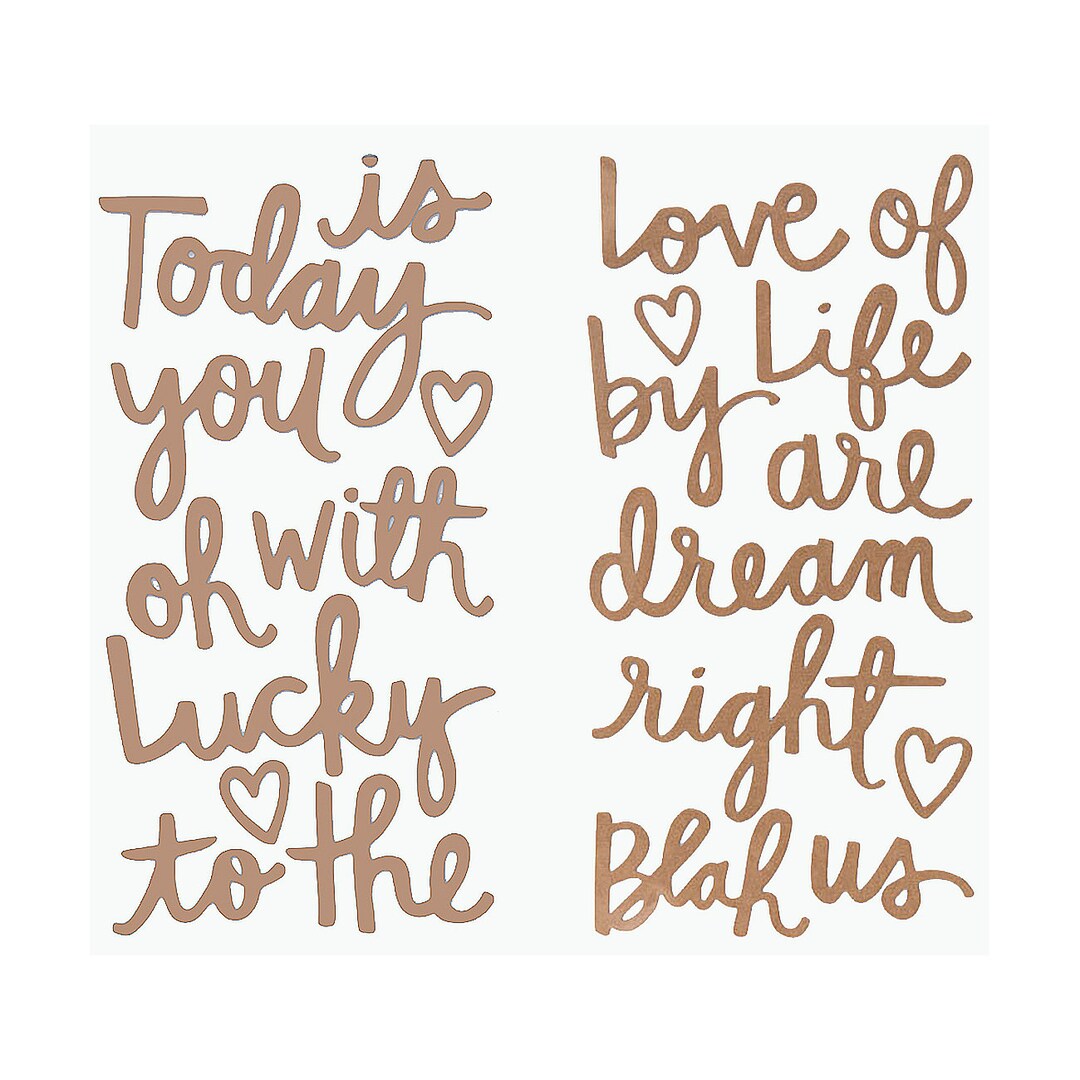 Amy Tangerine, Stitched Collection, Word Stickers, Add Dimension ...