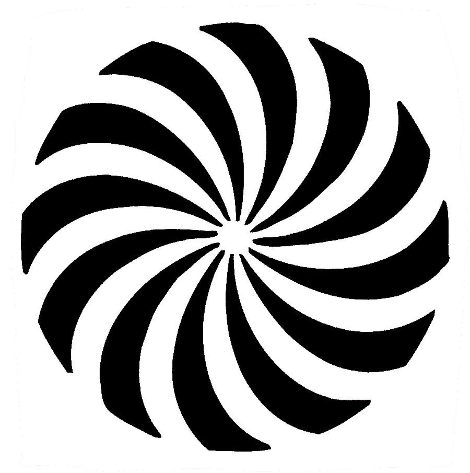 Really Great Stencils, Spiral Swirl 1 Stencil, 4x4", Small Swirl ...