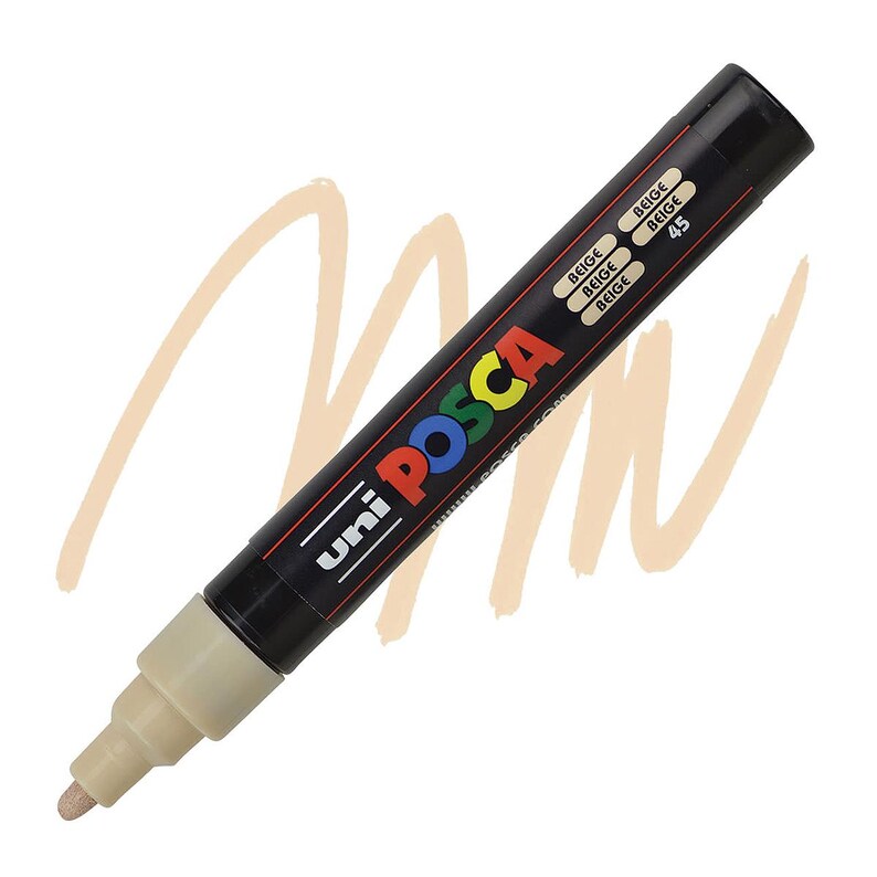 Posca Markers, Paint Marker, Beige Paint, 5M Medium Tip, Opaque Ink ...