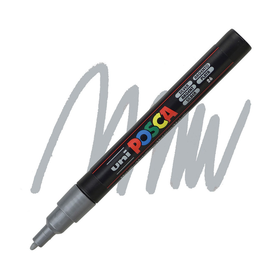 Posca Markers, Paint Marker, Silver Paint, 3M Fine Tip, Opaque Ink ...