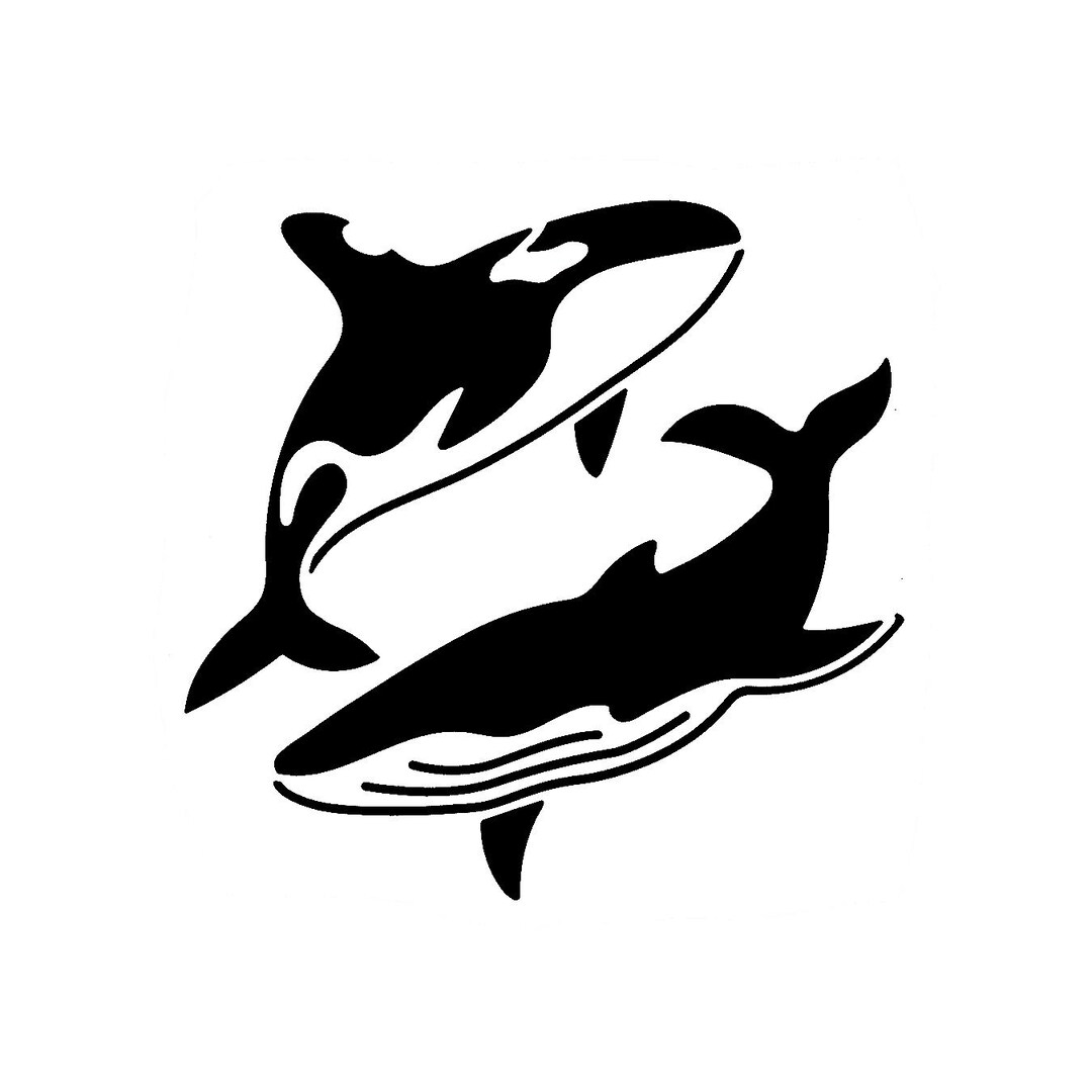 Really Great Stencils, Whales Stencil, 8x8", Large, Orcas, Marine Life ...