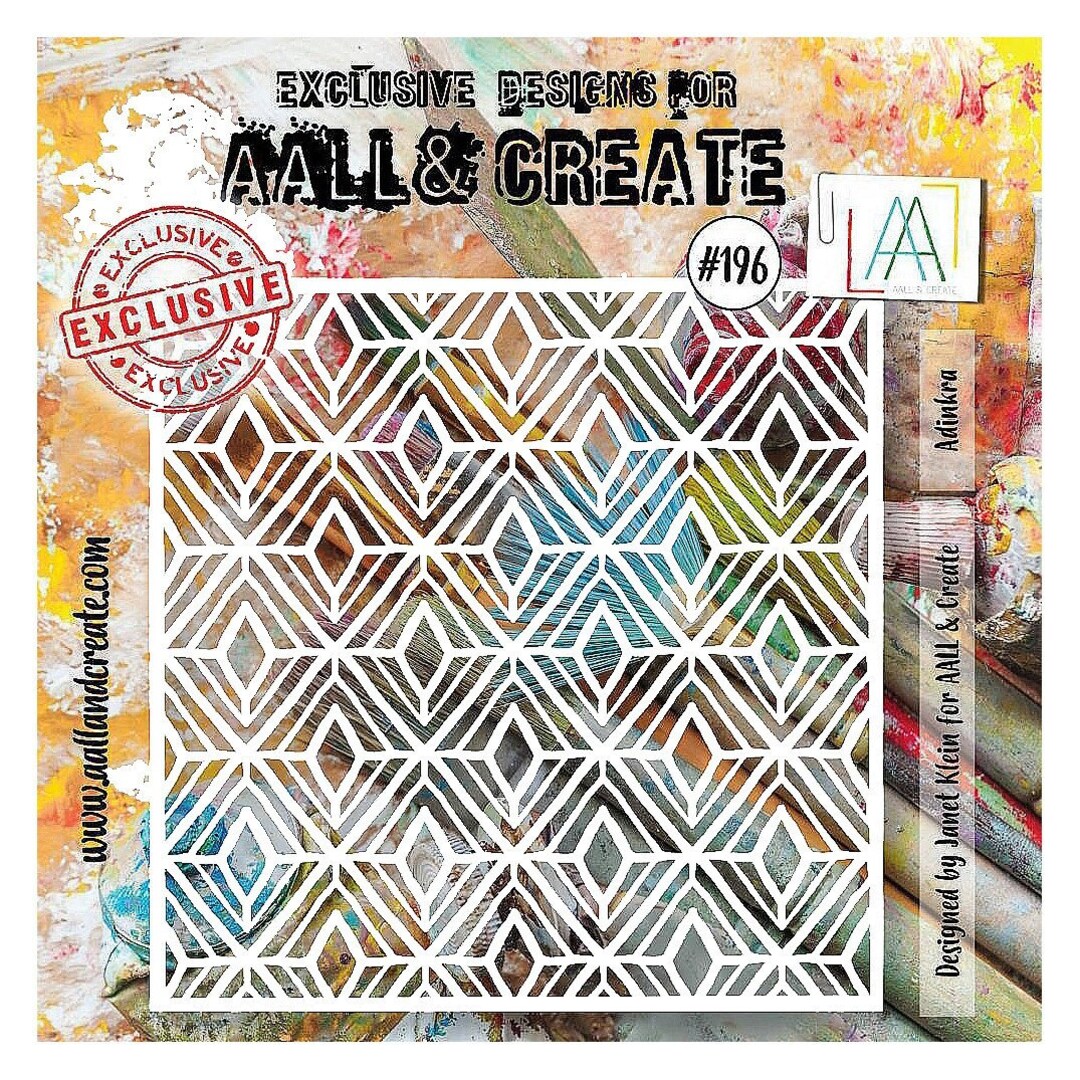 AALL, Stencil 6", Diamond Stencil, Adinkra, Rows of Diamonds ...