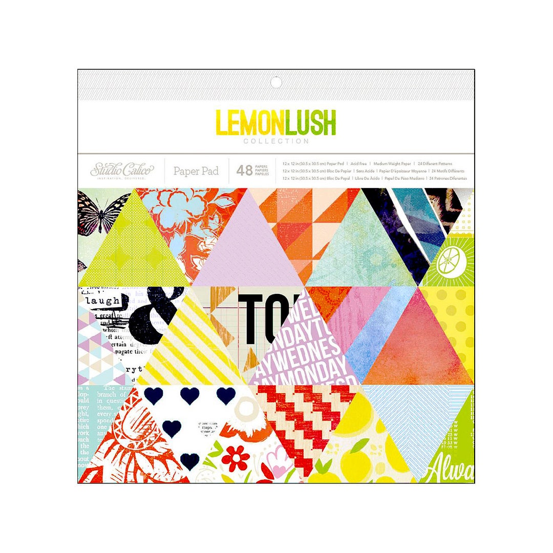 Studio Calico, Lemonlush Collection. Paper Pad, 12", Heavyweight ...