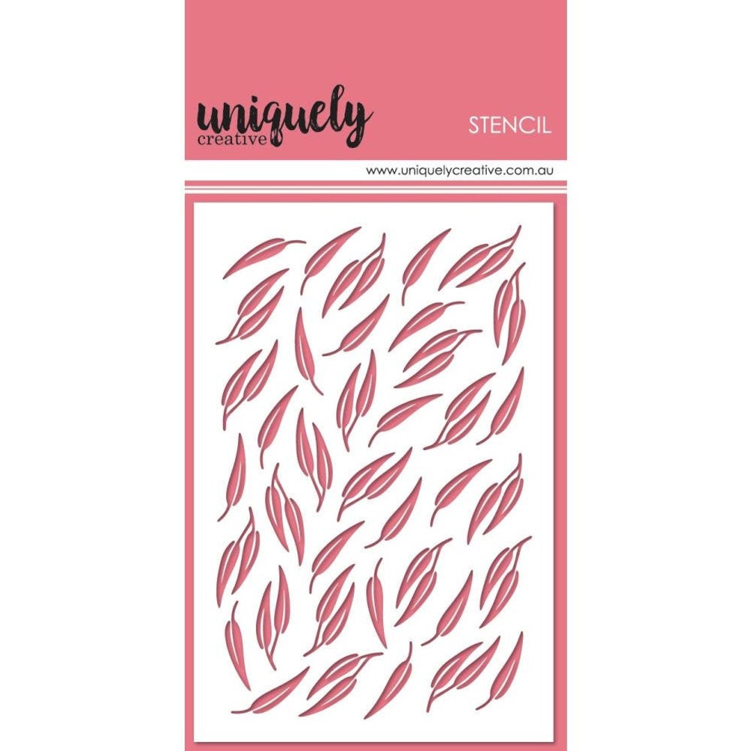 Uniquely Creative, Leaves Stencil, 4x6, Gum Leaves, Whimsical Stencil, Leaf Stencil, Falling ...