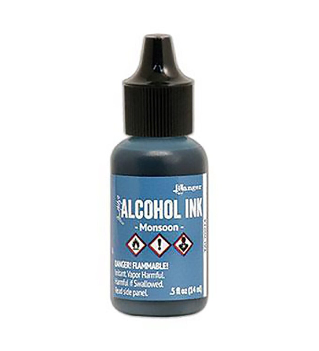 Ranger, Tim Holtz, Alcohol Ink, Monsoon Alcohol Ink, .5 Fl Oz, Blue ...