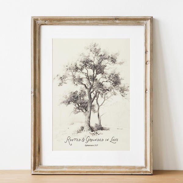 Rooted and Grounded Christian Art - Etsy