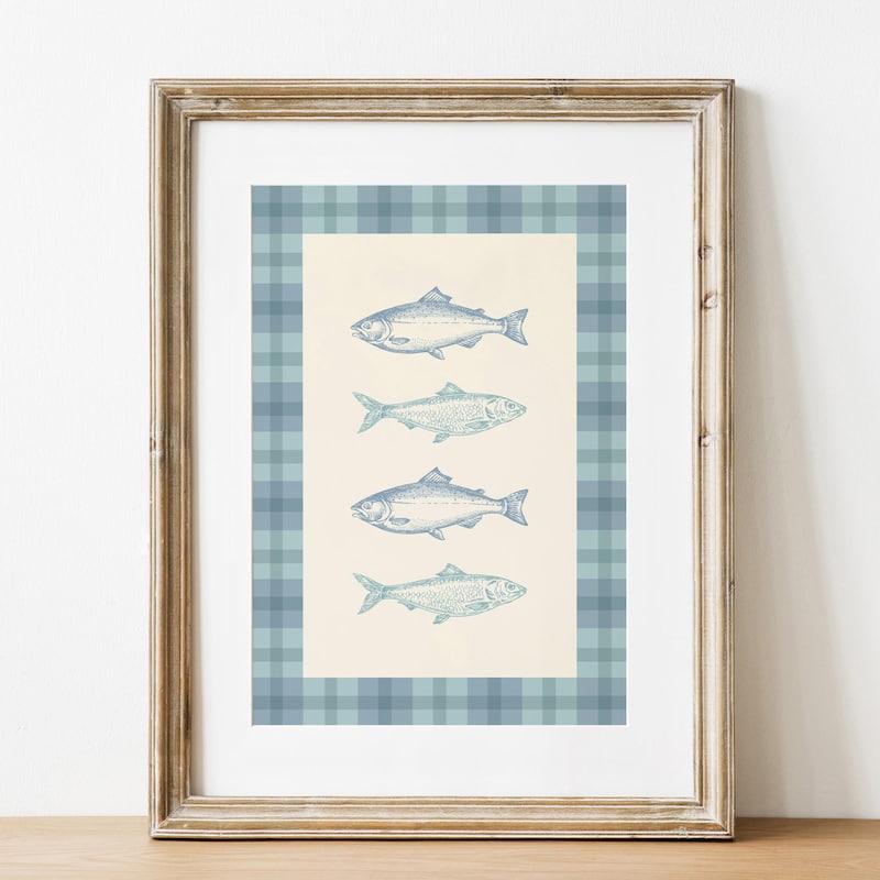 Vintage Fish Poster - Etsy