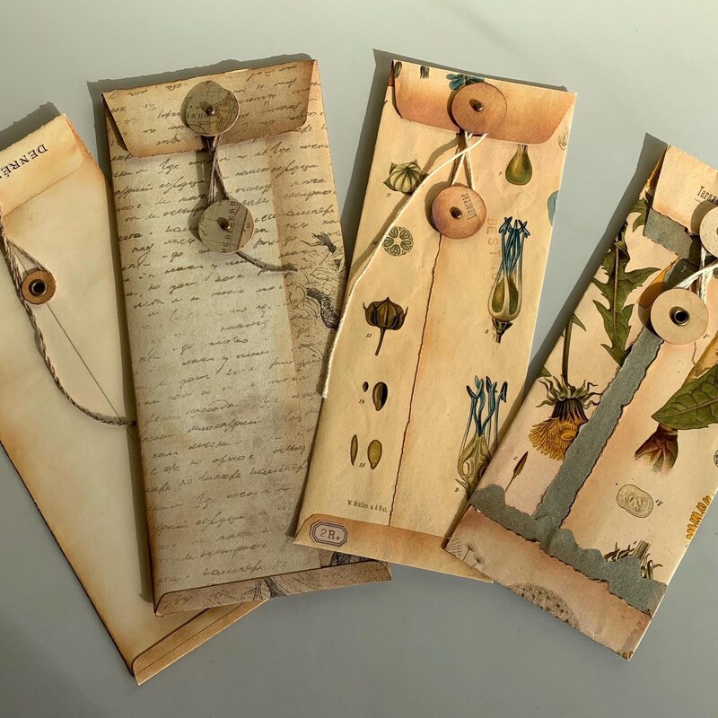 String Tie Envelopes - Etsy