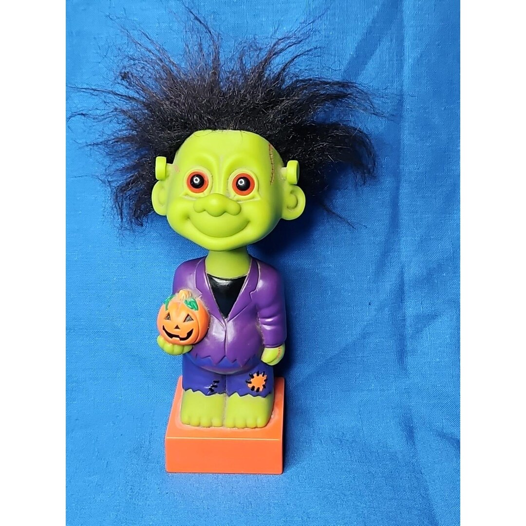 Vintage Russ FRANKENSTEIN TROLL Nodder Halloween Monster Horror ...