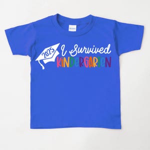I Survived Kindergarten Graduation Shirt, Kindergarten Graduation Gift ...