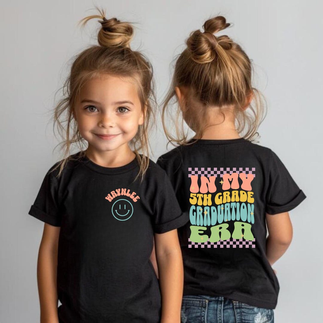 In My 5th Grade Graduation Era, 5th Grade Graduation Shirt, 5th Grade ...