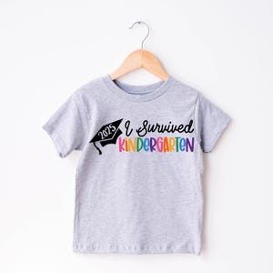 I Survived Kindergarten Graduation Shirt, Kindergarten Graduation Gift ...